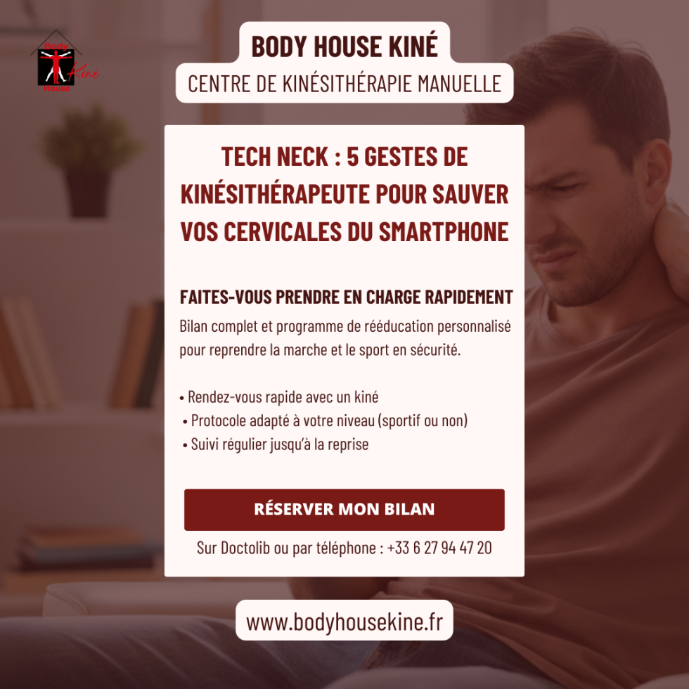 Tech Neck : 5 gestes de kinésithérapeute pour sauver vos cervicales du ...